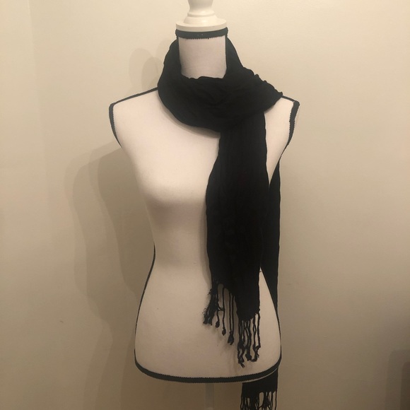 Basque | Accessories | Black Scarf By Basque Nwot | Poshmark